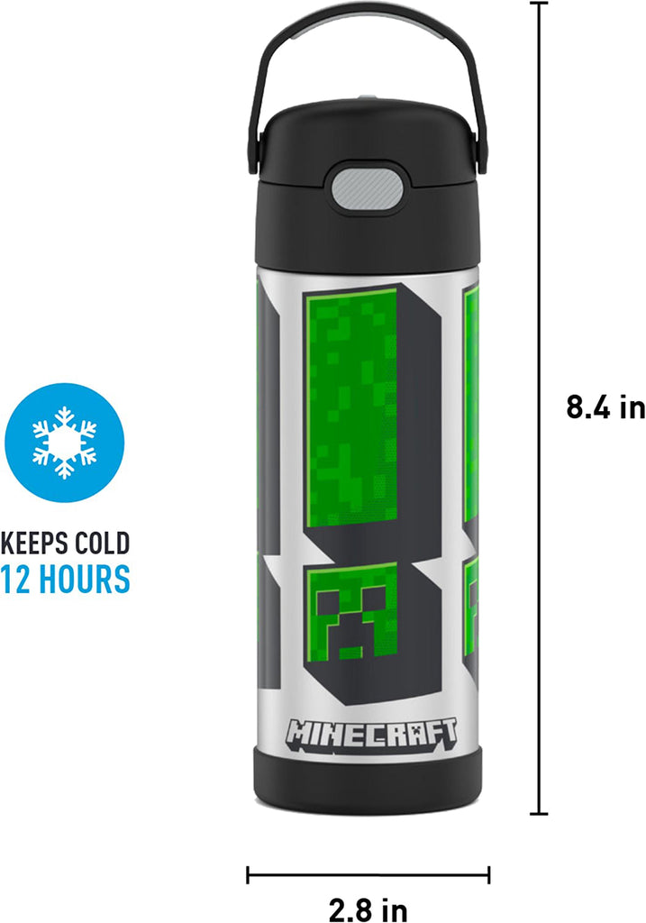 THERMOS FUNTAINER 16oz/470mL Stainless Steel Vacuum Insulated Bottle w ...