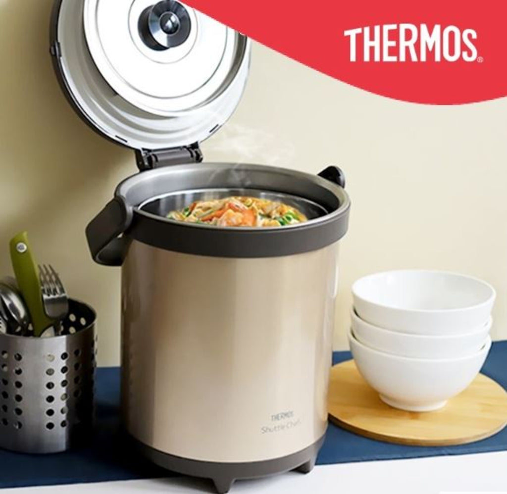 Thermos Shuttle Chef 6.0L Carry Out Stainless Steel Thermal Cooker (TC ...