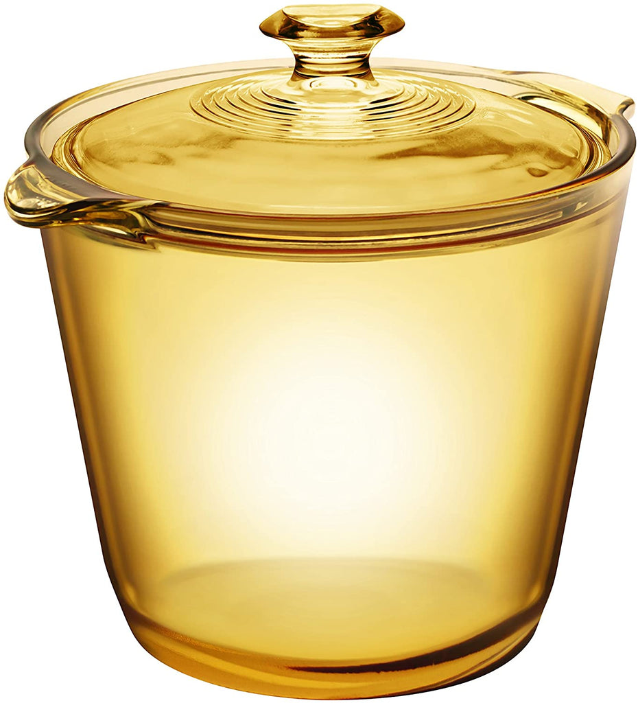 VISIONS Pyroceram Glass Flair 4Pc Casserole and Cookpot Pot Set (1.2L ...