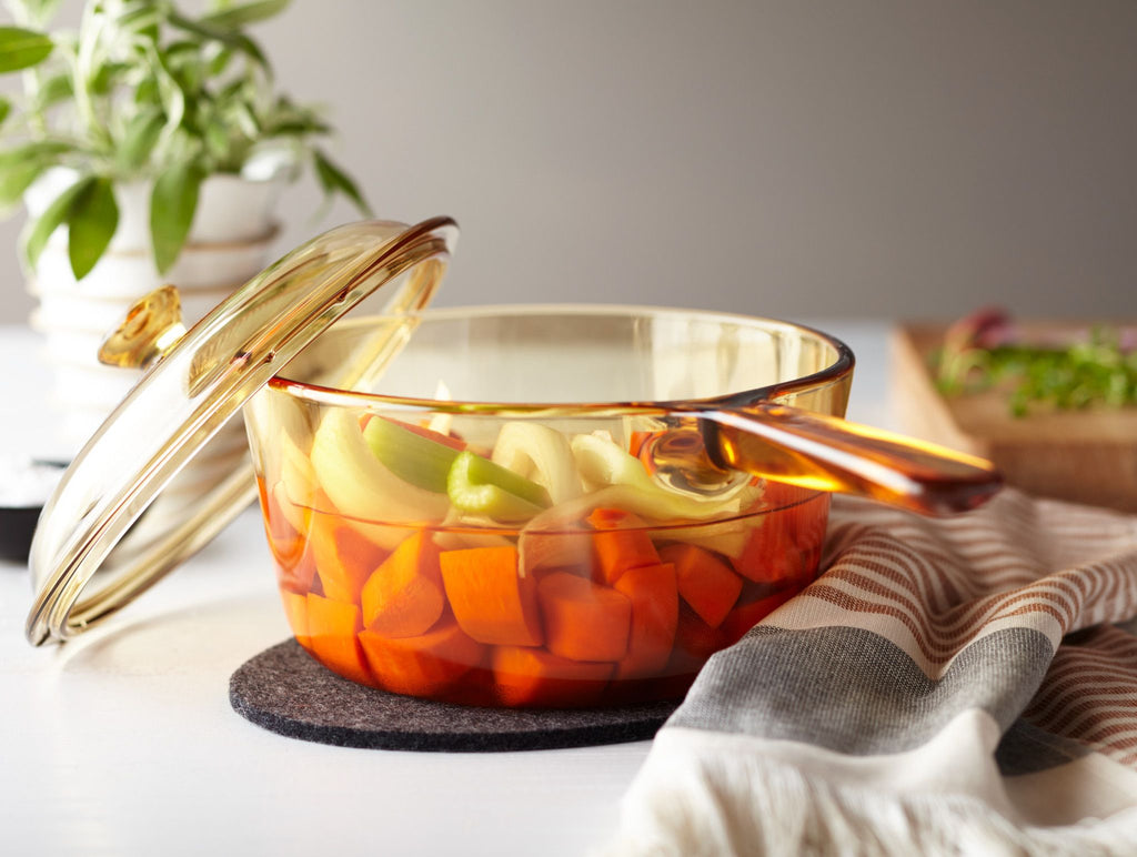 VISIONS 2.5L Pyroceram Saucepan with Lid (VSP 2.5) – Han Star Co.